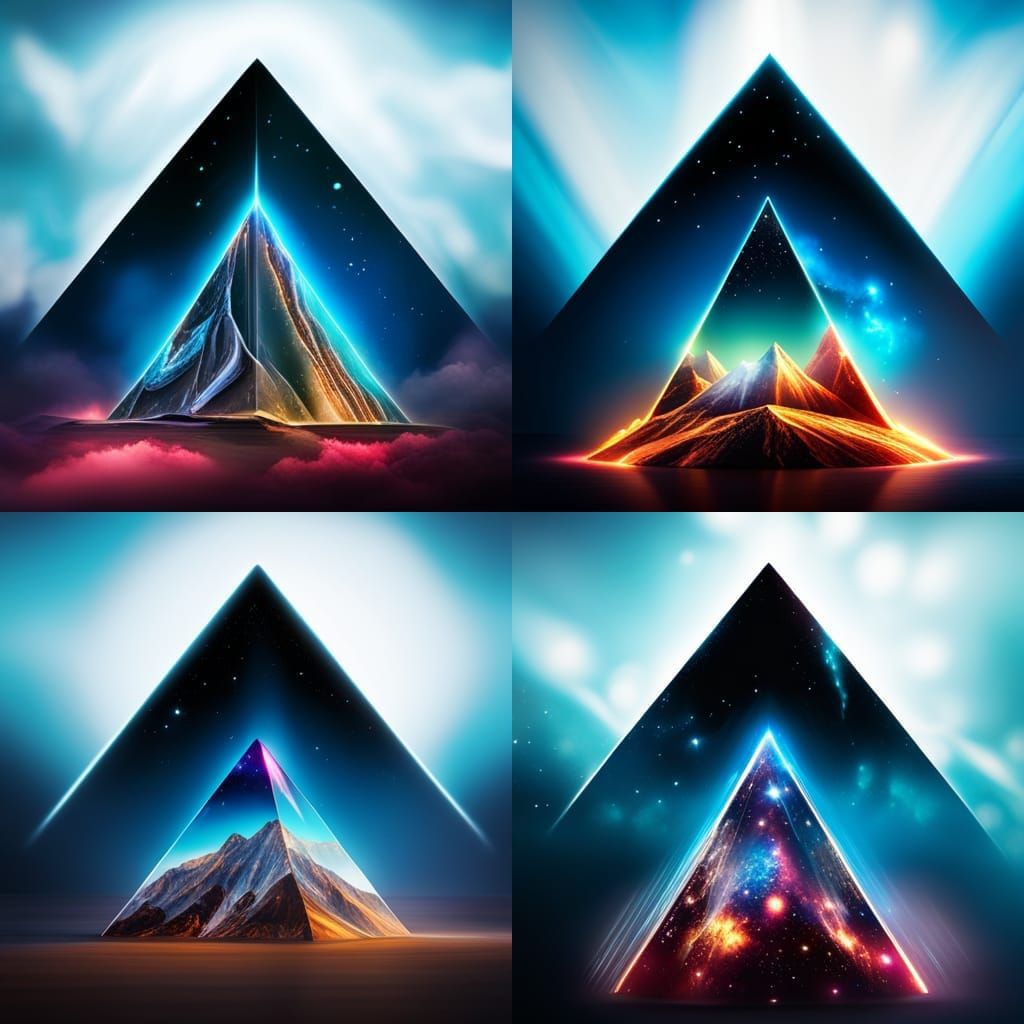 Pyramid Scenes 00 - AI Generated Artwork - NightCafe Creator