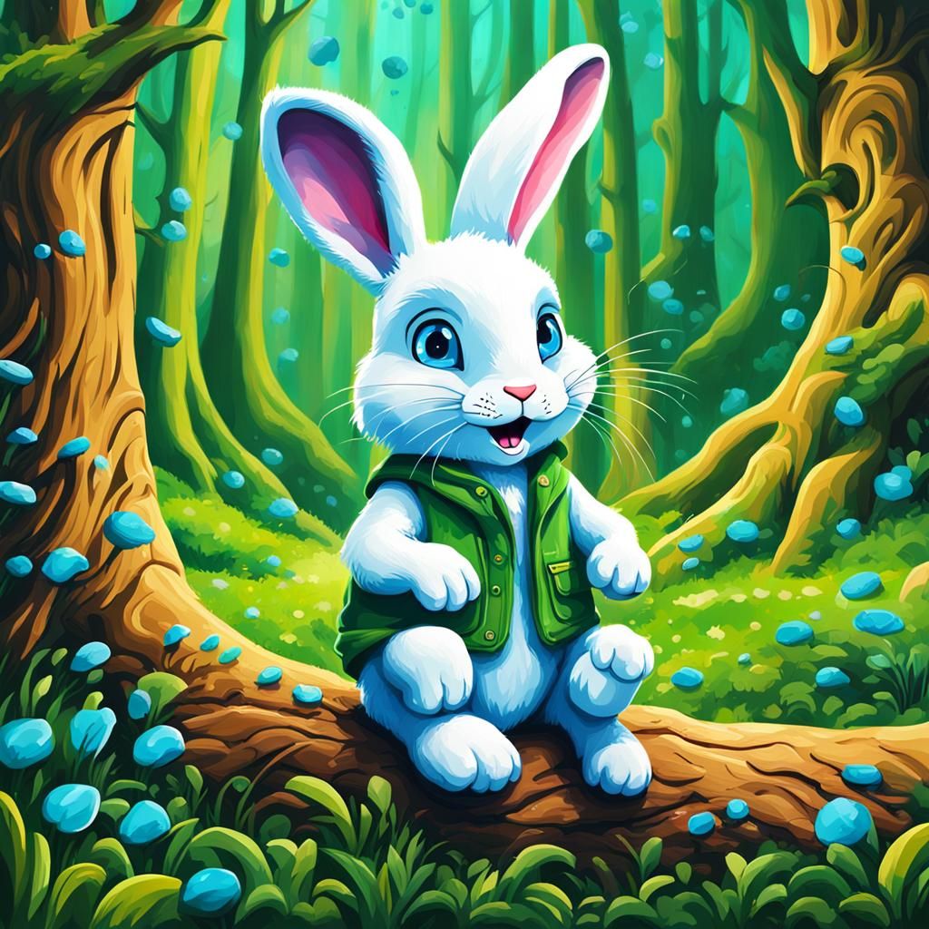 cute rabbit - AI Generated Artwork - NightCafe Creator