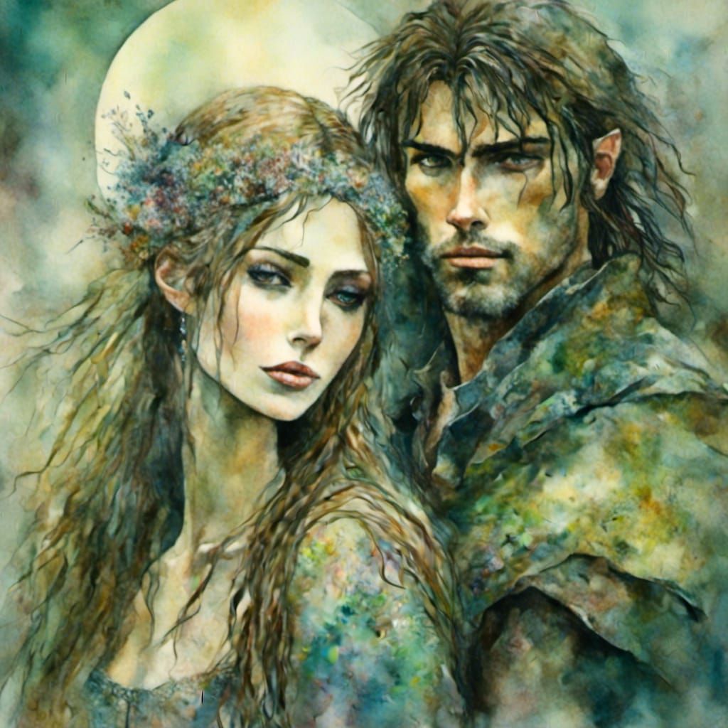 Elven love - AI Generated Artwork - NightCafe Creator