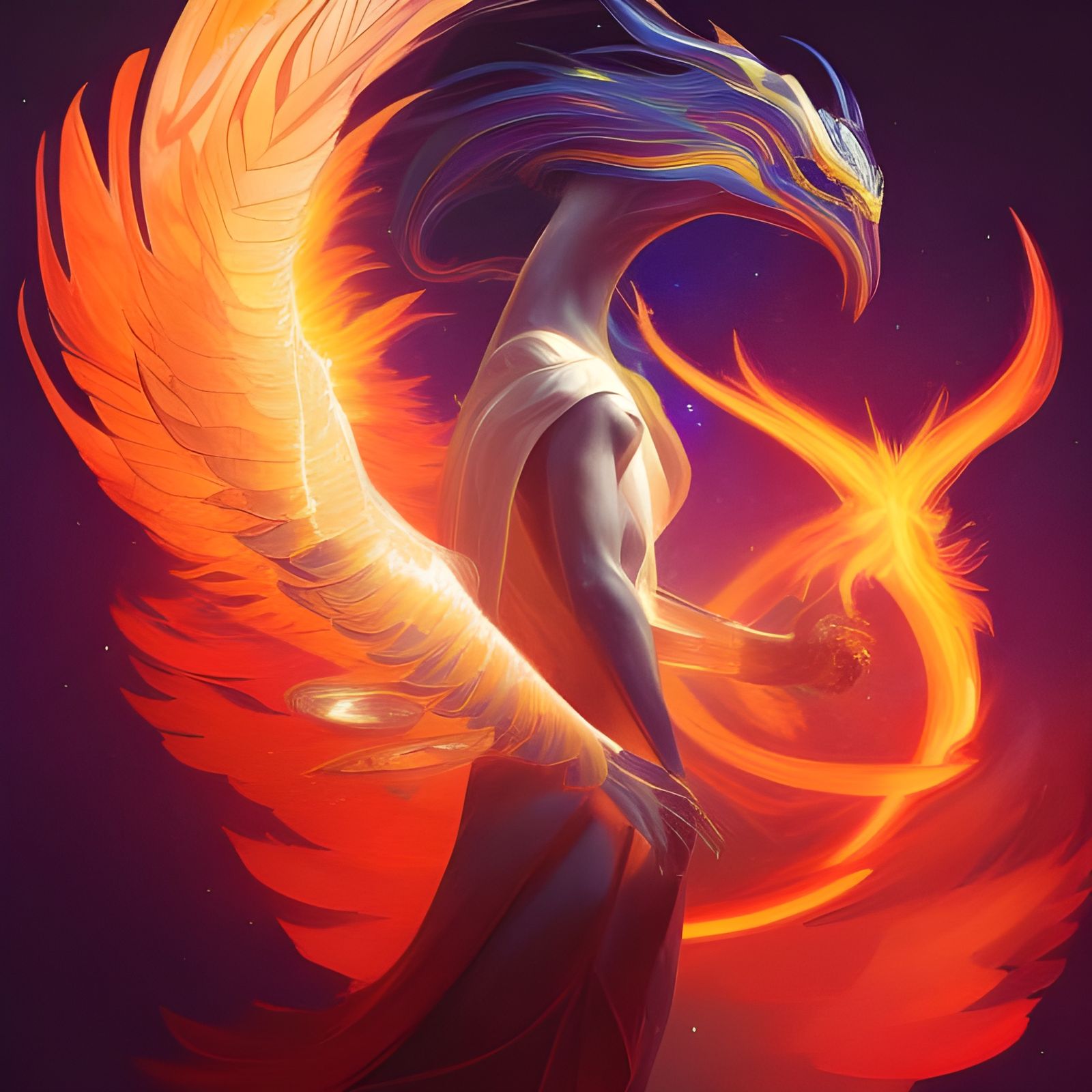 Guardian of the Phoenix - AI Generated Artwork - NightCafe Creator