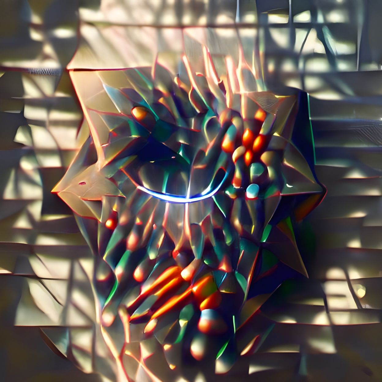 Quasi-crystalline diffraction pattern - AI Generated Artwork ...