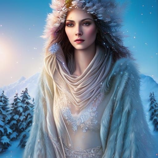 The Winter Goddess 23 - AI Generated Artwork - NightCafe Creator
