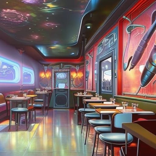 Area Fifty Two Coffee Shop! - AI Generated Artwork - NightCafe Creator
