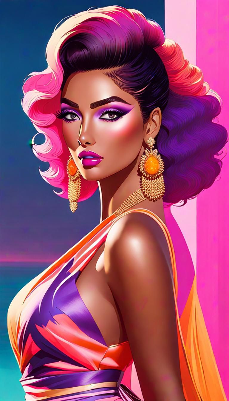 Tropical Stunner - AI Generated Artwork - NightCafe Creator