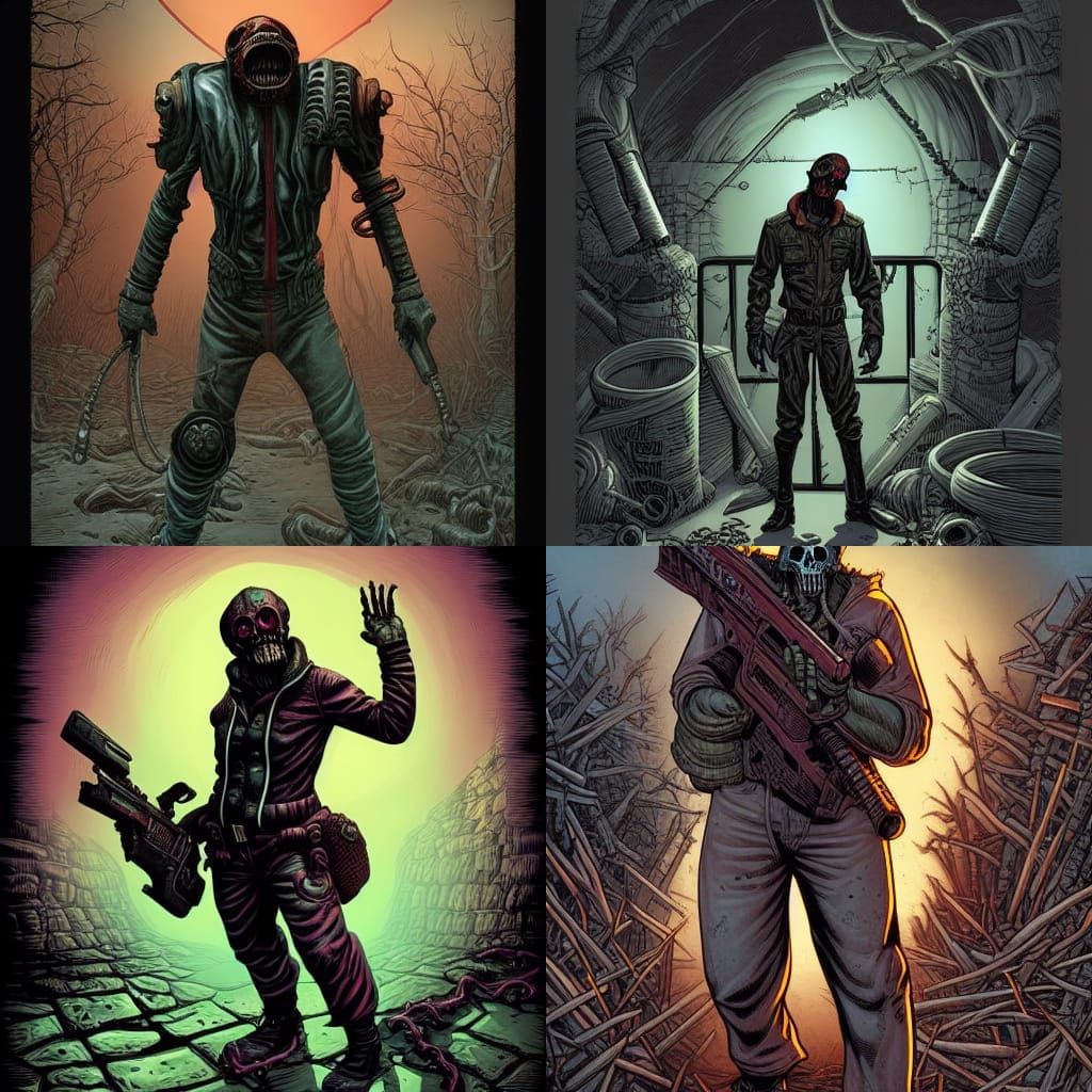 Fallout Ghoul - AI Generated Artwork - NightCafe Creator