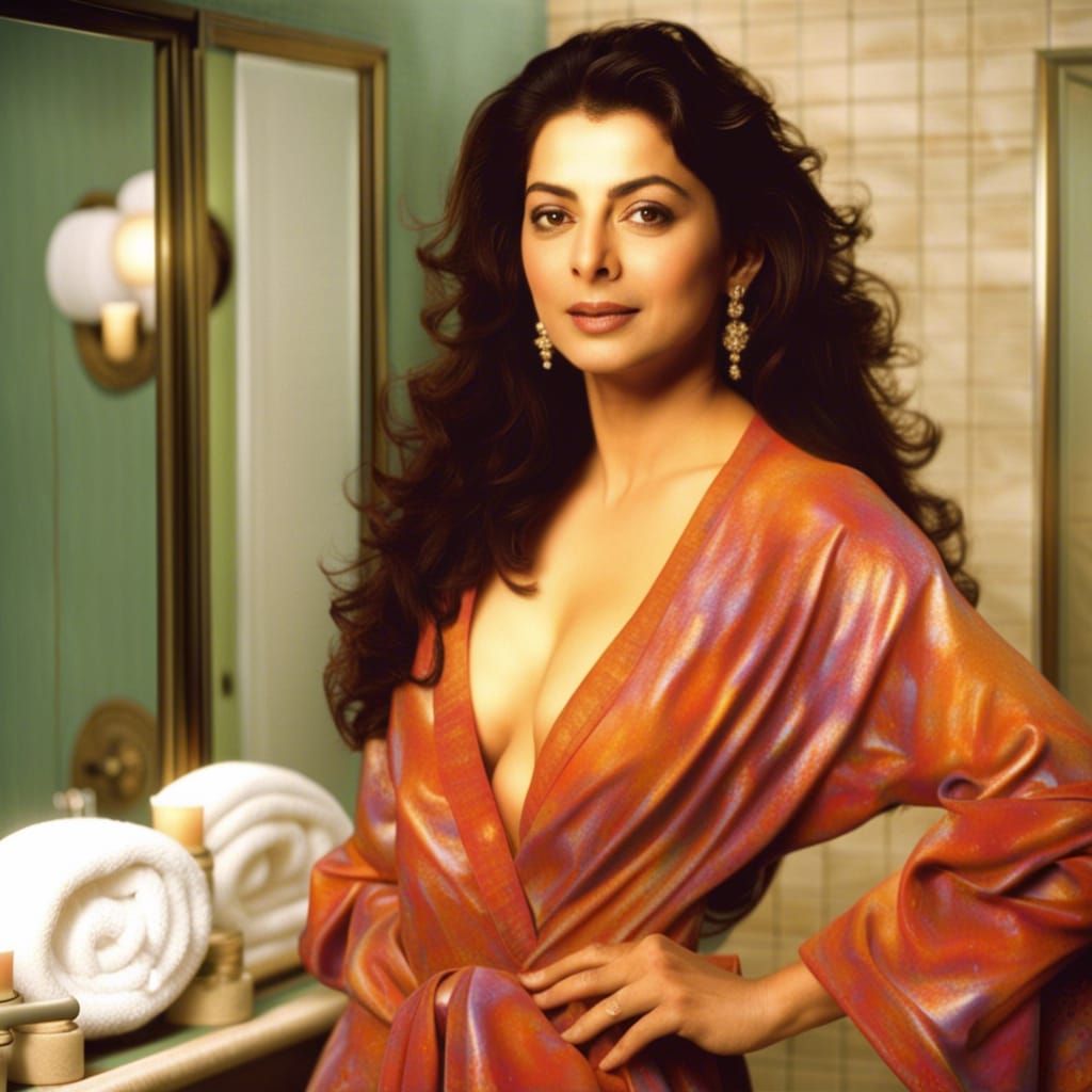 Vintage Juhi Chawla - AI Generated Artwork - NightCafe Creator