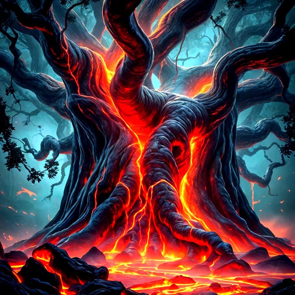 a huge magical oak tree - a huge magical oak tree