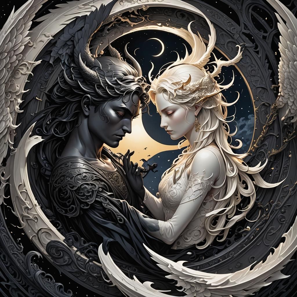 Duality - AI Generated Artwork - NightCafe Creator