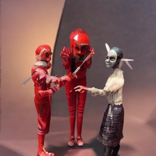 Three Odd Figures - AI Generated Artwork - NightCafe Creator