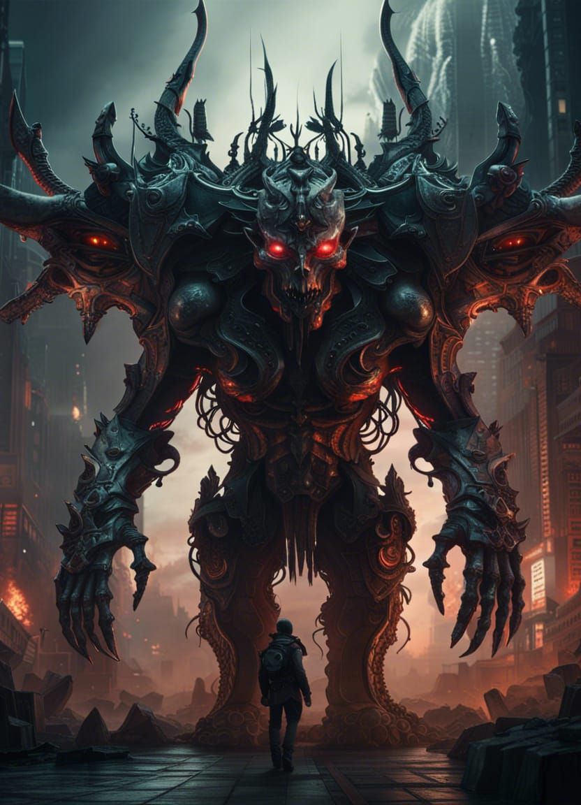 Colossal Demon - AI Generated Artwork - NightCafe Creator
