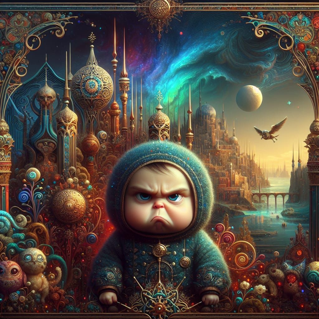 Grumpy Baby - AI Generated Artwork - NightCafe Creator