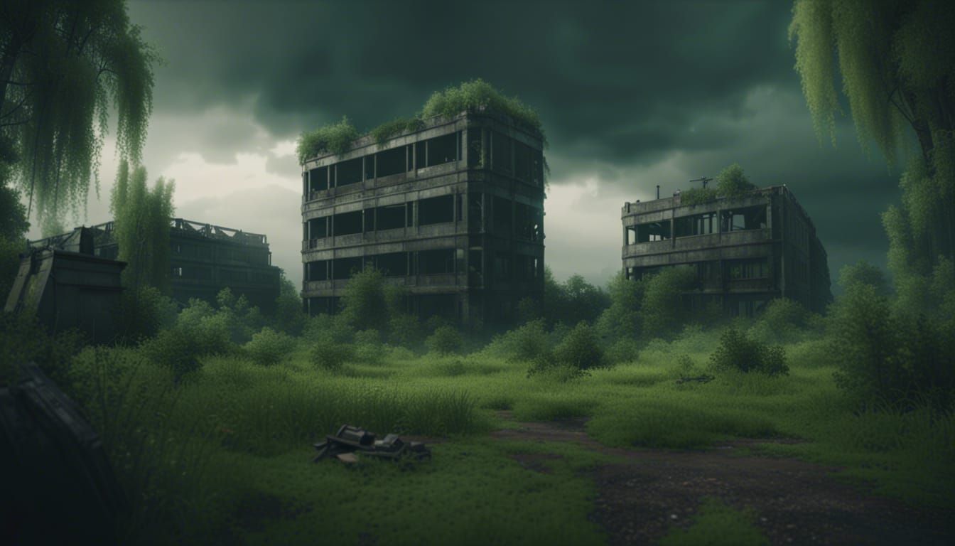 Post Apocalyptic landmark - AI Generated Artwork - NightCafe Creator