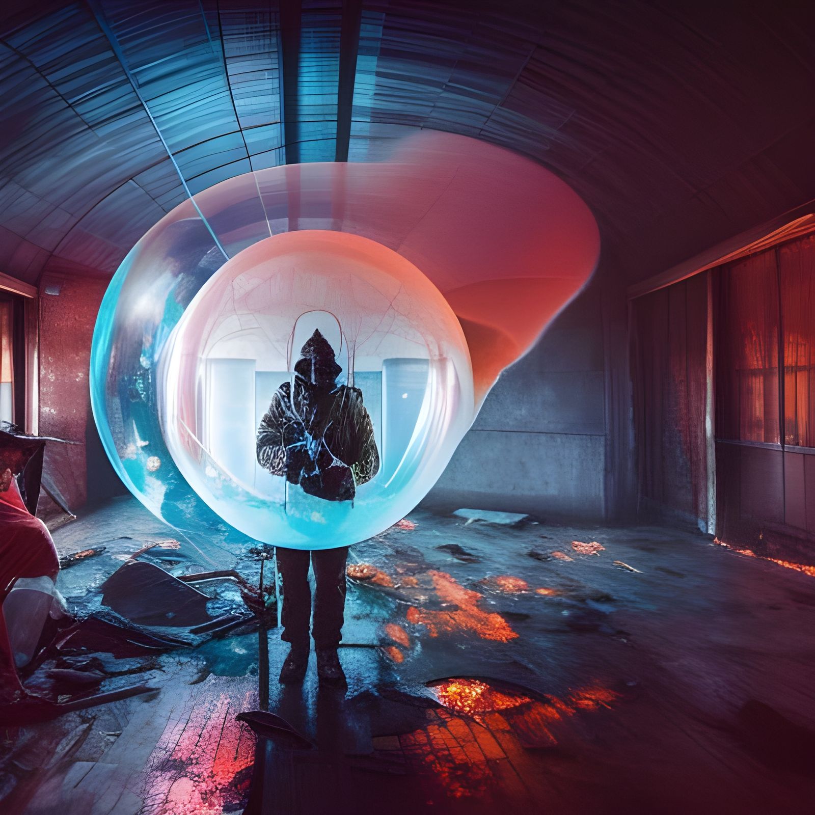 Beauty in destruction - AI Generated Artwork - NightCafe Creator