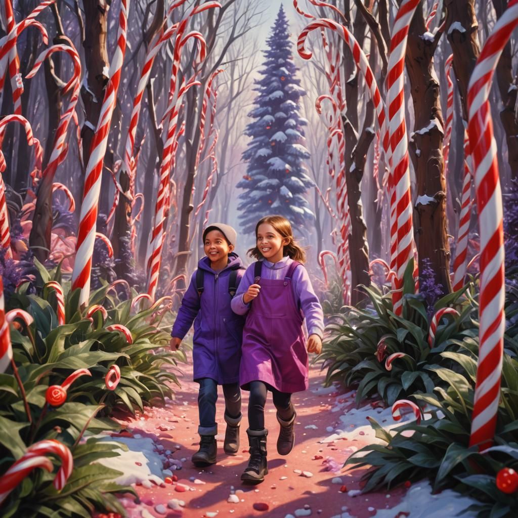 Peppermint Forest from Candy Land - AI Generated Artwork - NightCafe ...