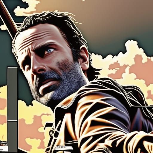 Rick Grimes Season 7 episode 6 - AI Generated Artwork - NightCafe Creator
