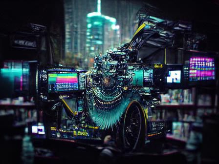 Cyberpunk Machine - AI Generated Artwork - NightCafe Creator