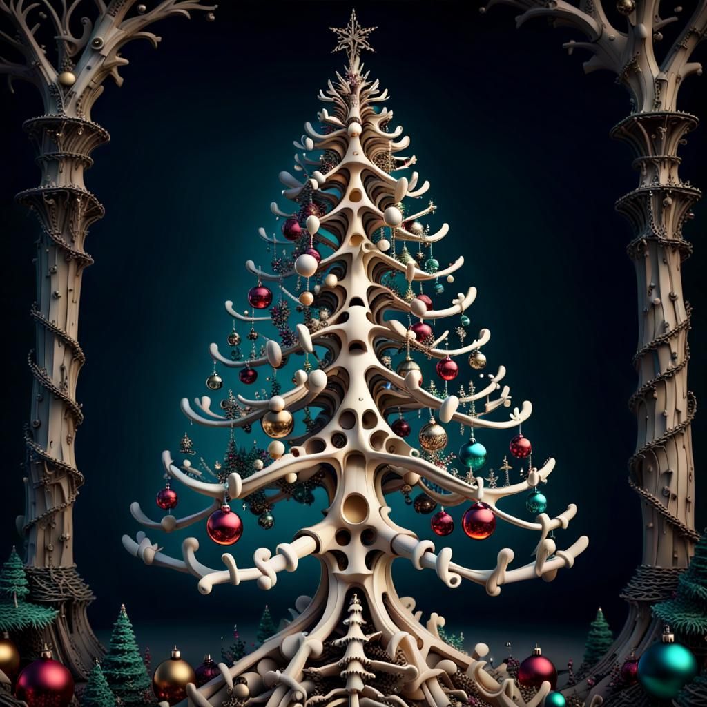 Tree of Bones - AI Generated Artwork - NightCafe Creator
