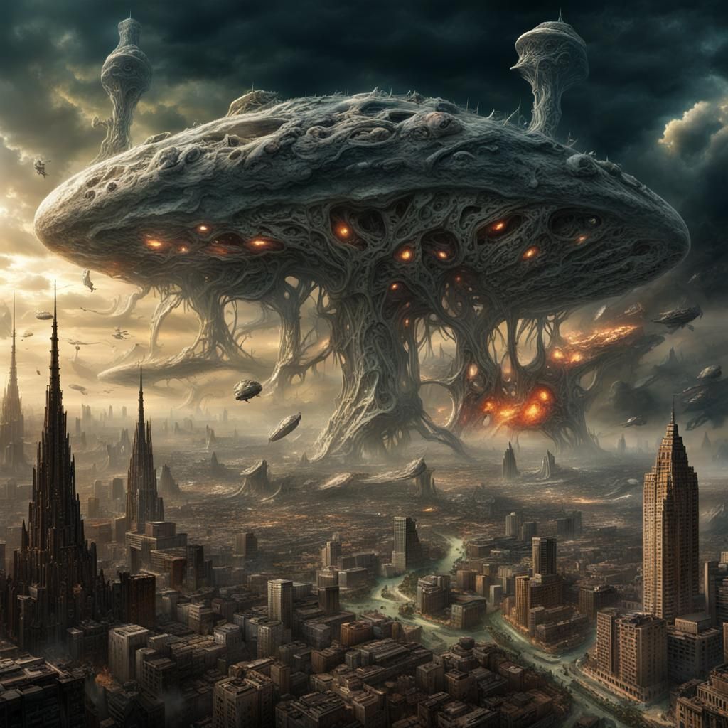 Alien Invasion - AI Generated Artwork - NightCafe Creator