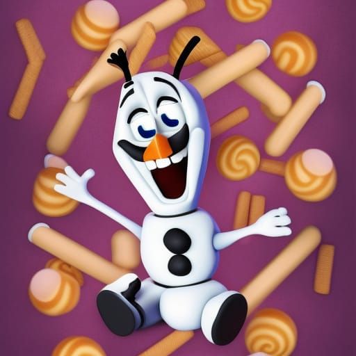 CandyCore Olaf - AI Generated Artwork - NightCafe Creator