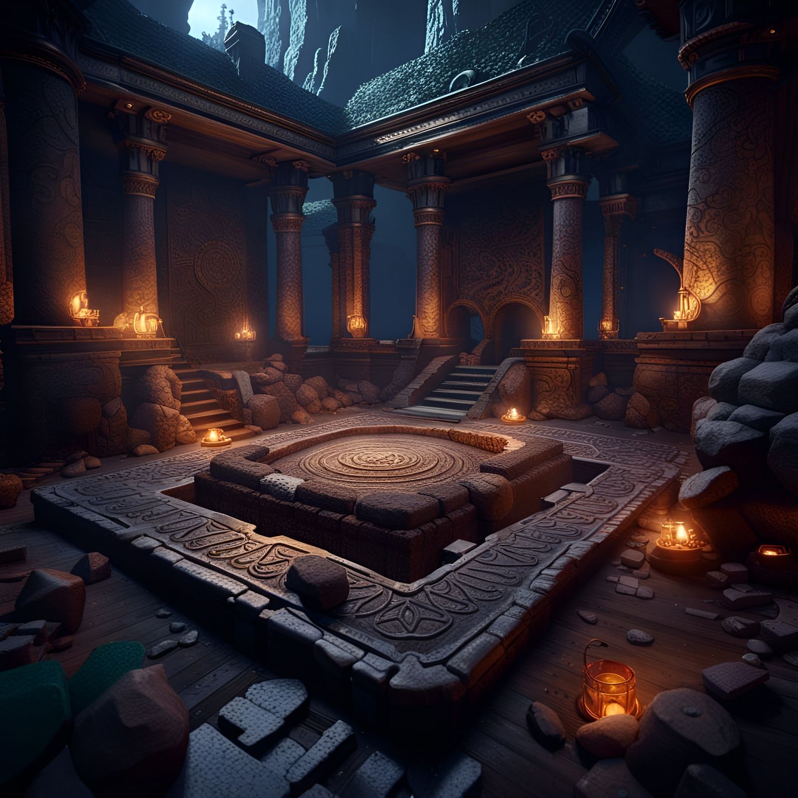 Archaeological Dig Site - AI Generated Artwork - NightCafe Creator