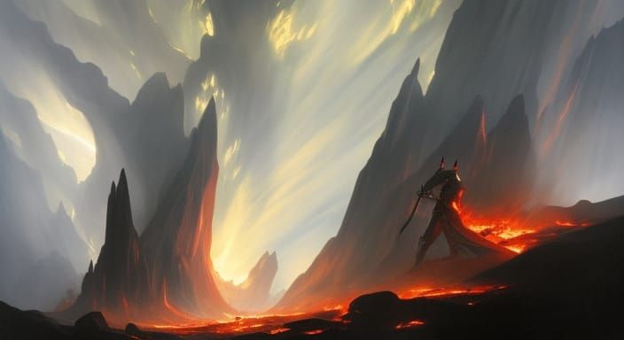 The path to Shayol Ghul - AI Generated Artwork - NightCafe Creator