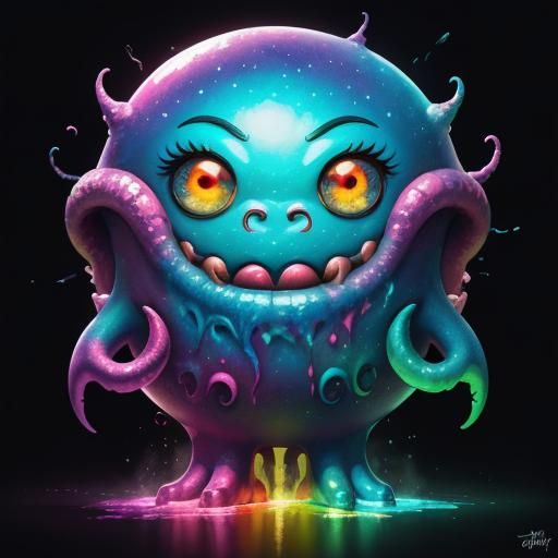 Cute cartoon 3d creature - AI Generated Artwork - NightCafe Creator