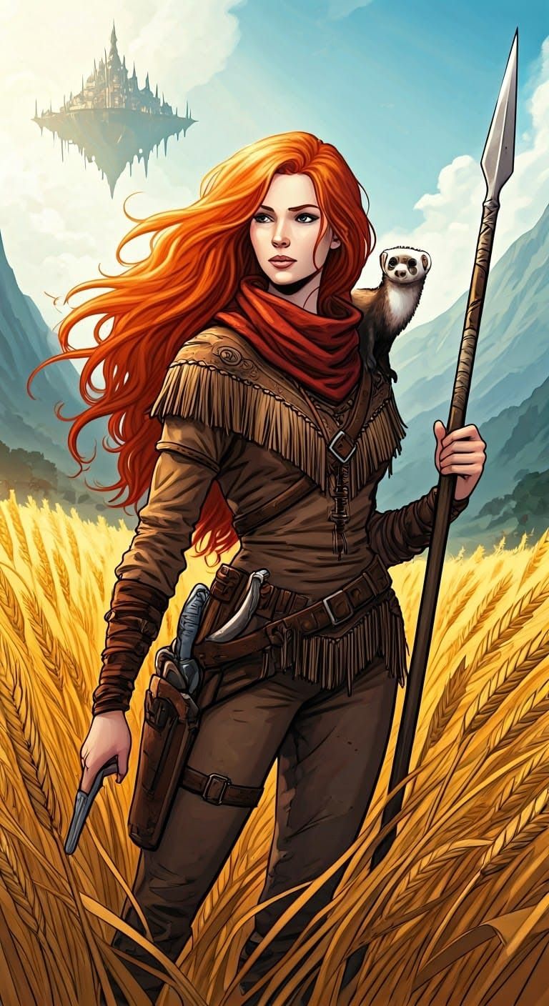 RPG Book art: Ranger with erllit companion