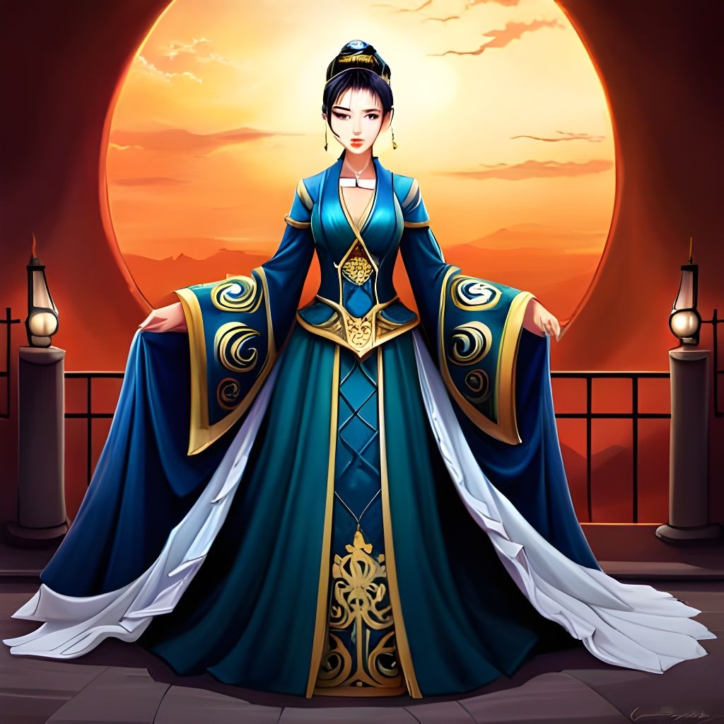 Chinese Princess, Mysteries in the Imperial Garden - AI Generated ...