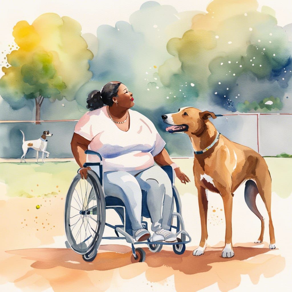 A great day at the dog park - AI Generated Artwork - NightCafe Creator