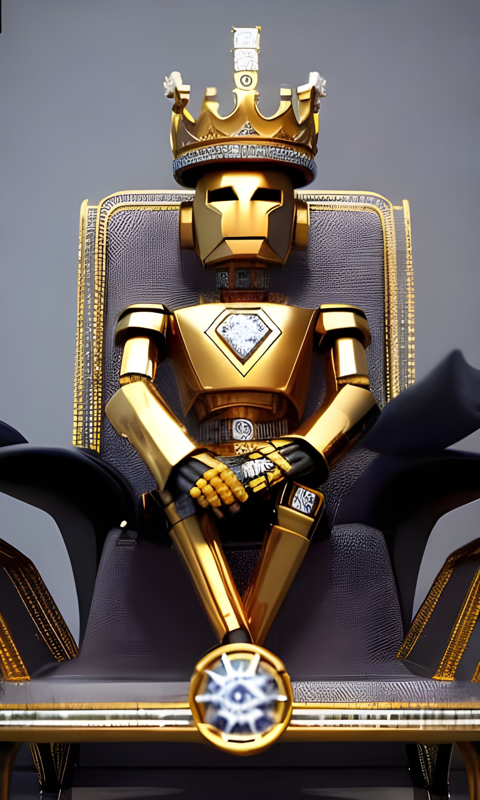 The king of robots - AI Generated Artwork - NightCafe Creator