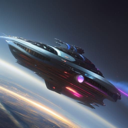 spaceship - AI Generated Artwork - NightCafe Creator