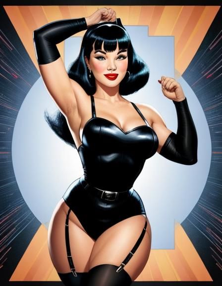 Pinup Girl - AI Generated Artwork - NightCafe Creator