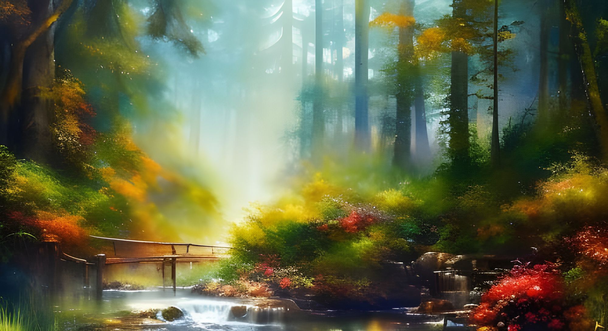 The Serene River Forest : r/nightcafe