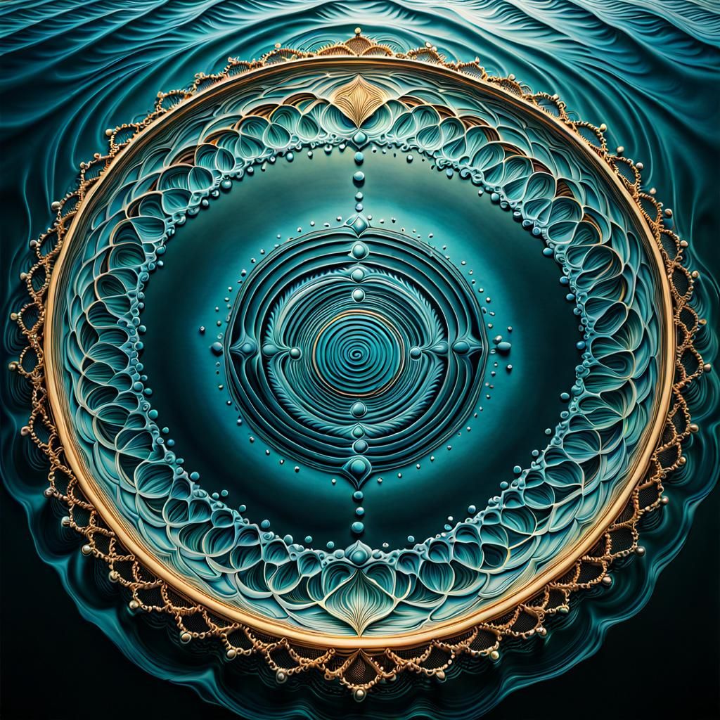 Water pattern by frequencies - AI Generated Artwork - NightCafe Creator