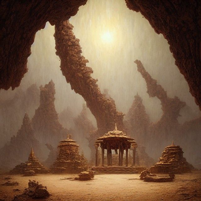 Underground world - AI Generated Artwork - NightCafe Creator