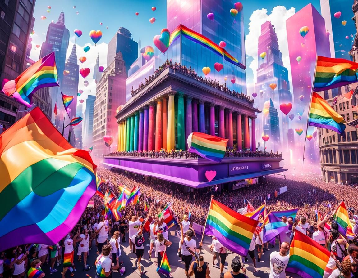 Pride parade #6 - AI Generated Artwork - NightCafe Creator