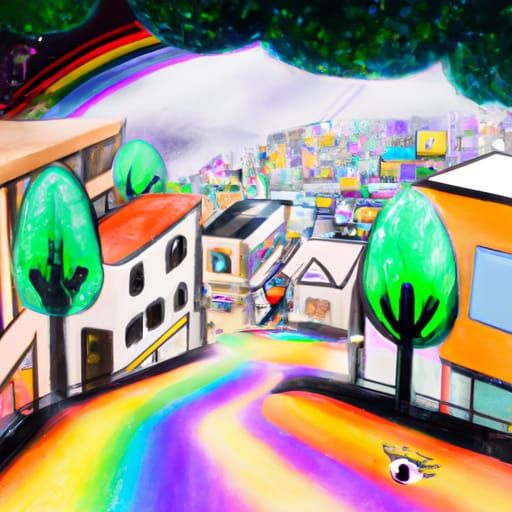 Dreamcore City - AI Generated Artwork - NightCafe Creator