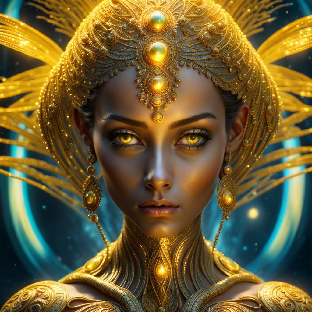 Alien woman - AI Generated Artwork - NightCafe Creator