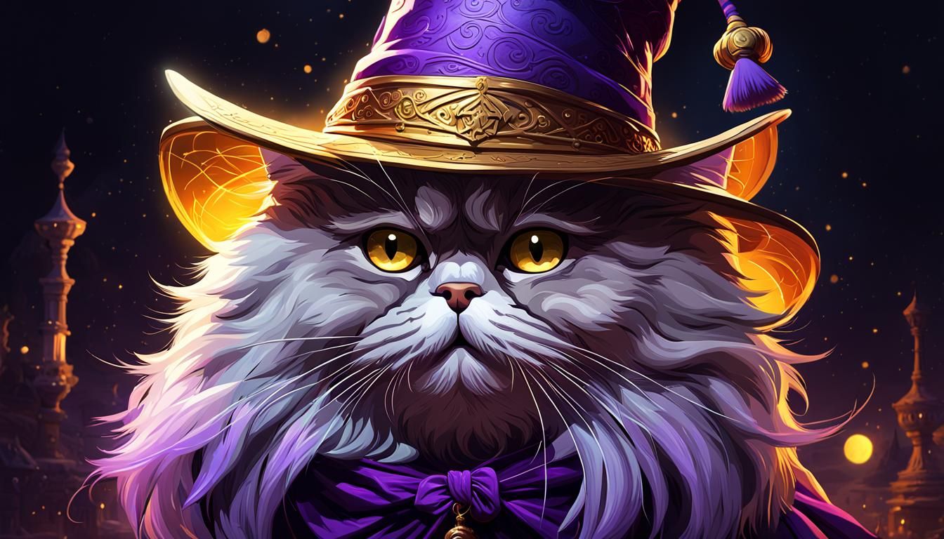 Wizard cat - AI Generated Artwork - NightCafe Creator