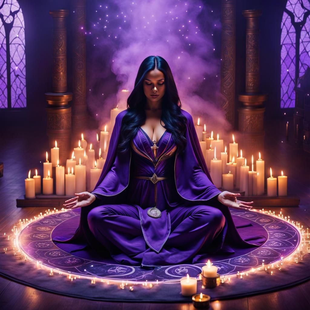 Raven Meditating - AI Generated Artwork - NightCafe Creator