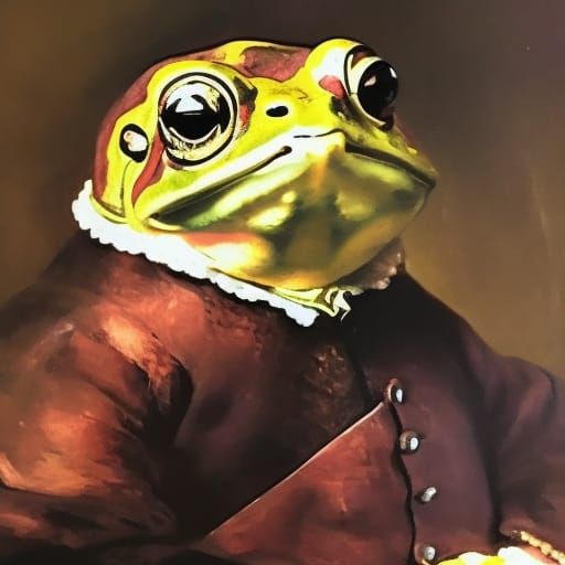 "Monsieur Le Frogge" - AI Generated Artwork - NightCafe Creator