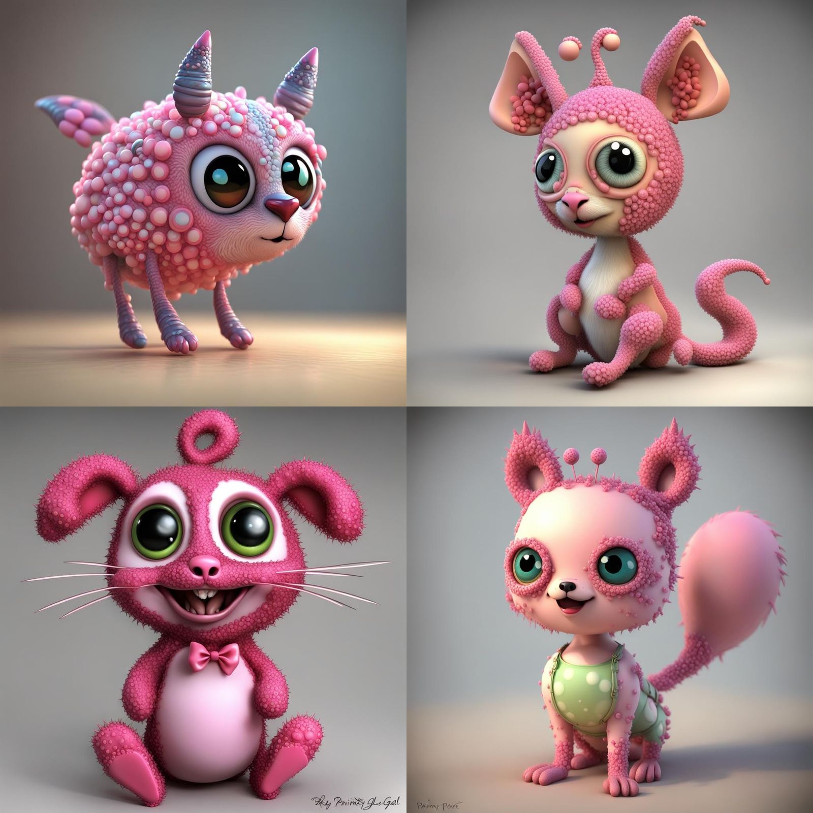 by painy picture pokey girly-gal "3D critter" - AI Generated Artwork ...
