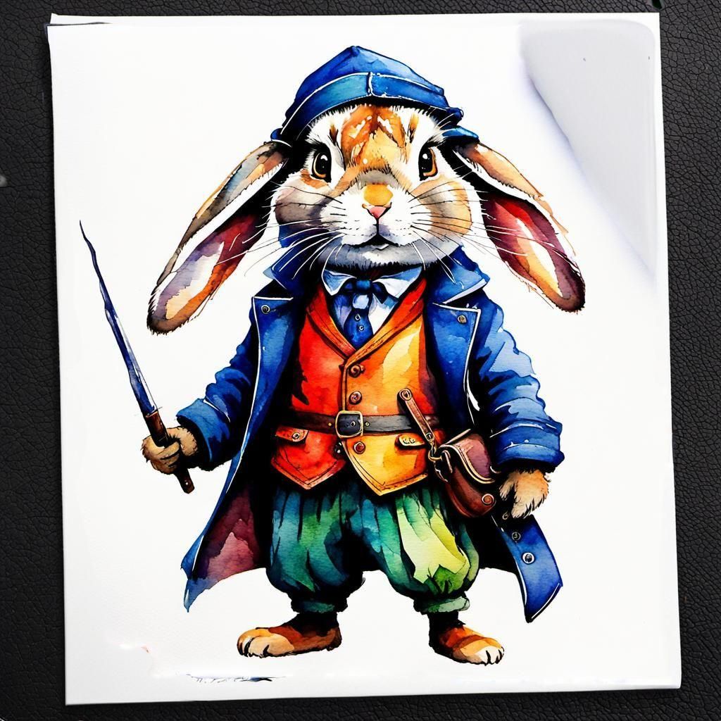 A dangerous rabbit - AI Generated Artwork - NightCafe Creator