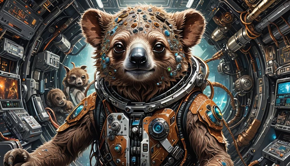 Alien Koala cute fearless space ship pilot - AI Generated Artwork ...