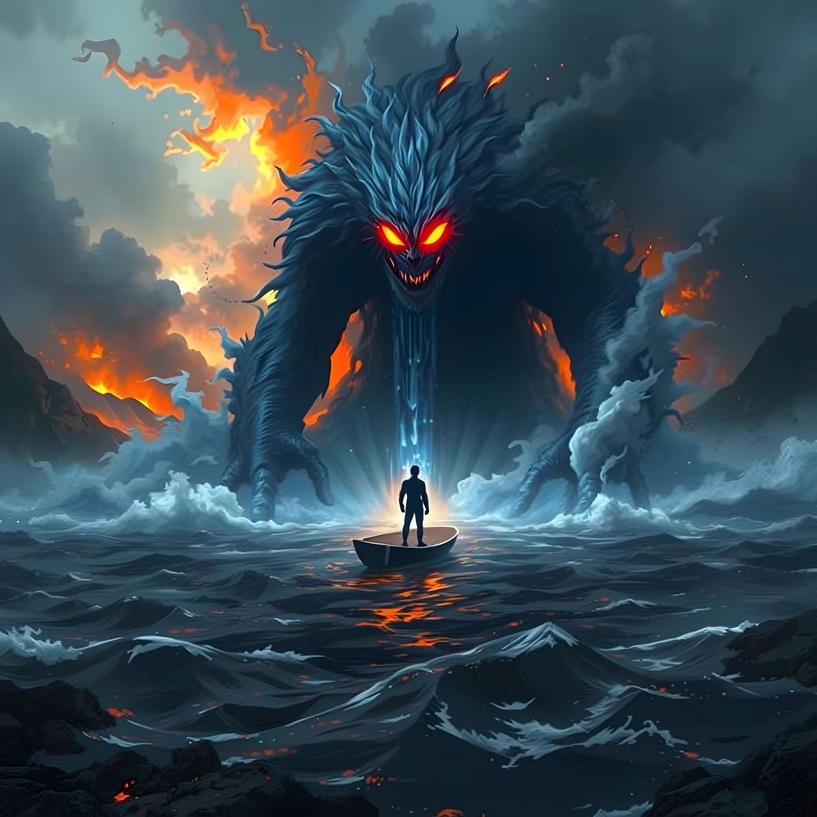 Water monster - Ancient Aquatic Behemoth Rises from the Dept...