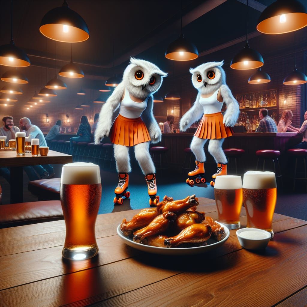 "Hooters Makes You Happy!" 😂👍🏽 - AI Generated Artwork - NightCafe Creator