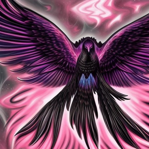 Black Phoenix Experiment 1 - AI Generated Artwork - NightCafe Creator