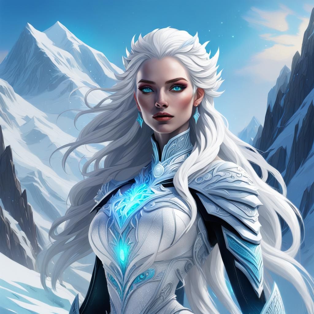 Ice goddess - AI Generated Artwork - NightCafe Creator