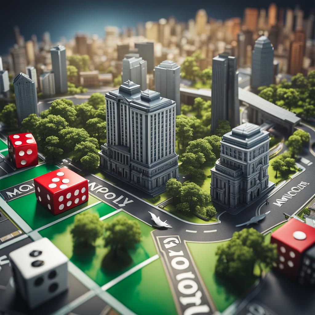 Monopoly ville. - AI Generated Artwork - NightCafe Creator