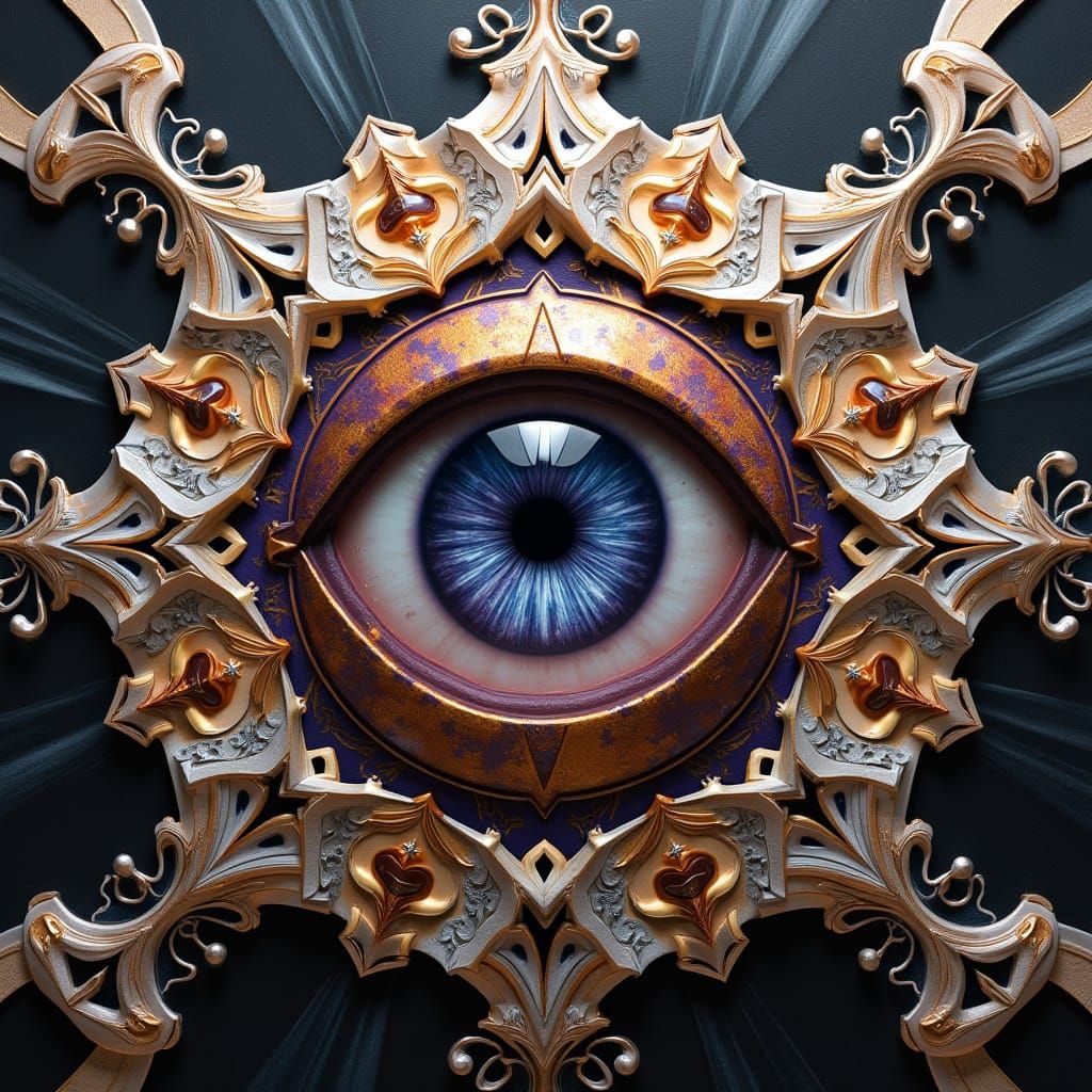 Hexagonal shape deep eye - Hexagonal Shape Deep Eye in Futur...